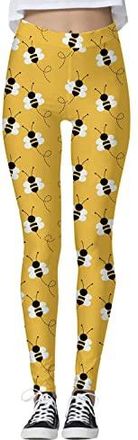 Generic Legging de sport 2026 pour femme - Confortable - Imprim&eacute; - Contr&ocirc;le du yoga - Taille haute, Orange, XXL