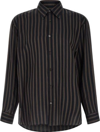 Dries Van Noten Croom Cupro Shirt - - Shirts - Herren - Schwarzk - XL