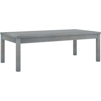 vidaXL Vidaxl - Table basse 100x50x33 cm Gris Bois dacacia solide