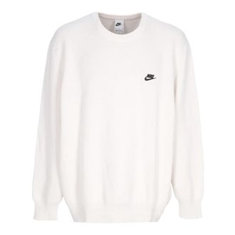 Nike Baumwoll-Rundhals-Pullover - - Sport - Herren - Beige - XL