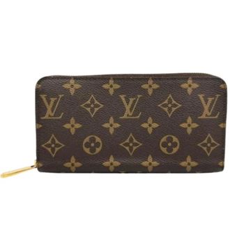 Louis Vuitton Portefeuille long pr&eacute;-poss&eacute;d&eacute; Monogram (bi-pli) - Femme - Pre-owned - Brun - Taille: ONE Size