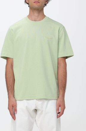 Paul Smith T-shirt &agrave; coupe d&eacute;contract&eacute;e en coton avec logo brod&eacute; et &eacute;paules tombantes