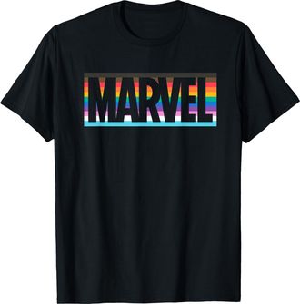 MARVEL Pride Inclusive Rainbow Colors Logo T-Shirt