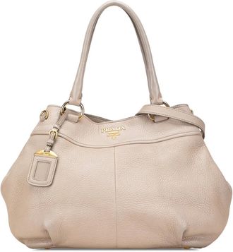 Prada Hobo Bags - Vitello Daino Open Convertible Tote - Gr. unisize - in Braun - für Damen