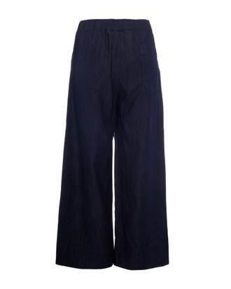 Max Mara Womens Denim Trousers Jour Dark Midnight Blue Cotton