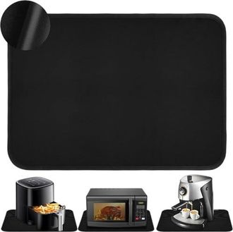 Generic Tapis en fibre de verre de silicone r&eacute;sistant &agrave; la chaleur pour friteuse &agrave; air et appareils de cuisine, tapis de protection de comptoir 60 x 60 cm, im