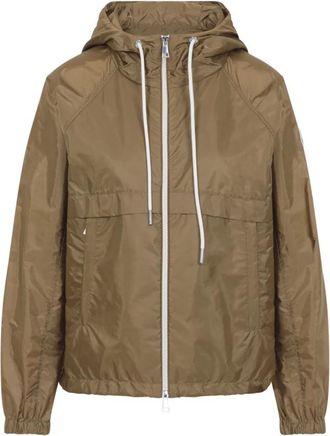 Moncler Femme, Vestes, Brun, Taille: 42 FR Veste &agrave; capuche Coquelicot