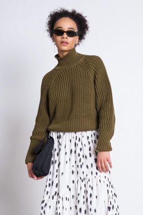 JAN 'N JUNE Damen vegan Pullover Ola Woody Olive