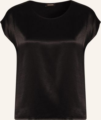 More & More More & More T-Shirt Im Materialmix schwarz