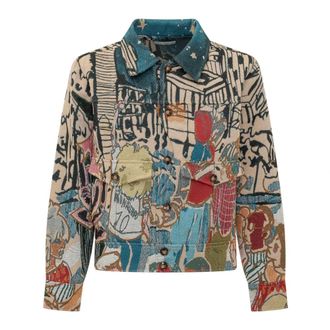 KidSuper Studios Homme, Vestes, Multicolore, Taille: S Veste Jacquarded