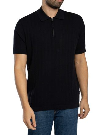 A|X Armani Exchange Poloshirt Mit Rei&szlig;verschluss, Blau