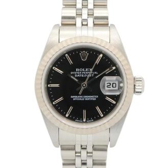 Rolex Pre-owned Datejust 26mm Montre-bracelet - Femme - Pre-owned - Noir - Taille: ONE Size