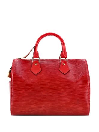Louis Vuitton Speedy Satchel-Tasche aus Epi-Leder 25cm - Rot