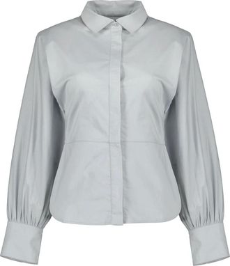 Iro Iro, Femme, Blouses et Chemises, Gris, Taille: 36 FR Long Sleeve Cotton Shirt
