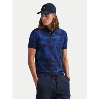 Polo Ralph Lauren Poloshirt 710P04010001 Dunkelblau Custom Slim Fit