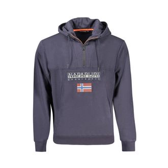 Napapijri Blauer Baumwollpullover - - Sweatshirts & Hoodies - Herren - Blau - S