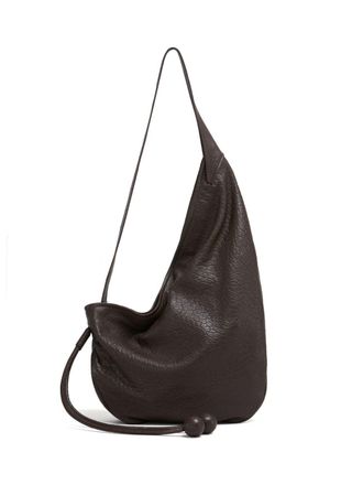 Marni sac porté épaule en cuir - Marron