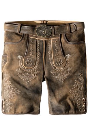 Stockerpoint Herren Logan Trachtenlederhose, Altbraun Gespeckt, 46 EU