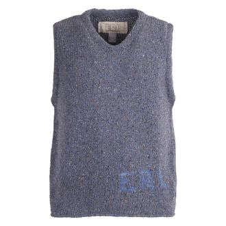 ERL Woll Unisex Weste Pullover - - Knitwear - Herren - Grau - M