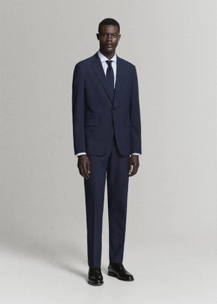 Mango Pantalon de costume Milan slim fit bleu marine fonc&eacute; - Homme - 38 - MANGO MAN