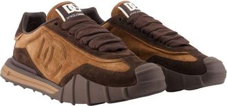 Dolce & Gabbana Mens Dg Athletic Sneakers - Dolce&gabbana Leather Brown Calfskin Shoes