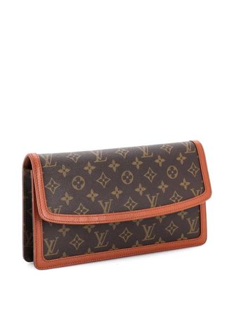 Louis Vuitton Dame Pochette Monogram Canvas GM clutch bag - Braun