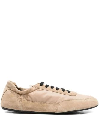 Prada Low-Top Sneaker - Re-Nylon Collapse Sneakers - Gr. 36 (EU) - in Beige - f&uuml;r Damen