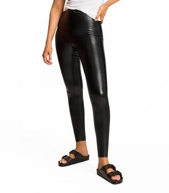 Commando Leggings faux-cuir de controle parfait de M-Black