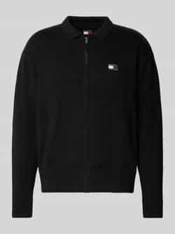 Tommy Jeans Relaxed Fit Strickjacke aus reiner Baumwolle
