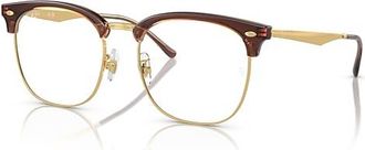 Ray-Ban Rb7318d Optics Gold Fassung Klar Glas Polarisiert 54-19