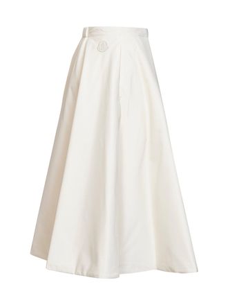 Moncler Midi Wrap Skirt - White