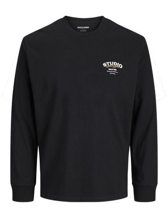 Jack & Jones Jjyuki Tee Ls Crew Neck Pls - Plus Size