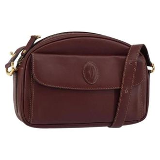 Cartier Sac bandouli&egrave;re en cuir Pre-owned - Femme - Pre-owned - Rouge - Taille: ONE Size