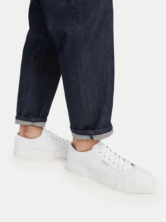 Calvin Klein Sneakers aus Stoff Vulc Laceup Cv HM0HM02121 Wei&szlig;