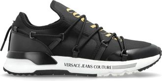Versace Jeans Couture Homme, Chaussures, Noir, Taille: 45 EU Chaussures de sport avec logo imprim&eacute;