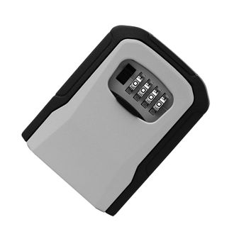 FOMIYES Schl&uuml;sseltresor mit Zahlenschloss Au&szlig;en Wandmontierter Schl&uuml;sselsafe aus Aluminiumlegierung Passwortgesch&uuml;tzter Schl&uuml;sselbox mit Haken Sicherer Aufbew