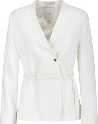 Calvin Klein Single-Breasted Tied Blazer