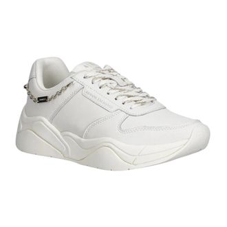 A|X Armani Exchange Logo-Charm Leder-Sneakers - - Shoes - Damen - Wei&szlig; - 36 EU