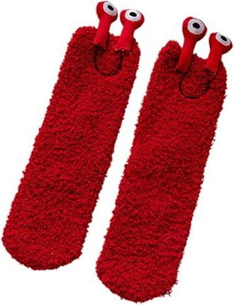 Generic Chaussettes Femme Chaussettes Chaudes Femme Chaussettes Thermiques Femme De Classique Automne-Hiver Style Poup&eacute;e Vintage Mi-Longues En Fourrure Douce 