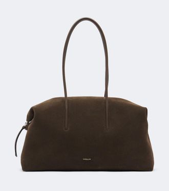 DeMellier Tote Bag Stockholm Large aus Veloursleder