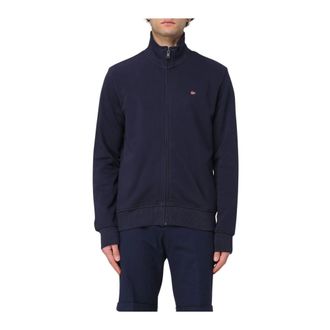 Napapijri Homme, Sweatshirts et sweats &agrave; capuche, Bleu, Taille: M Casual Zip-Up SweaT-shirt