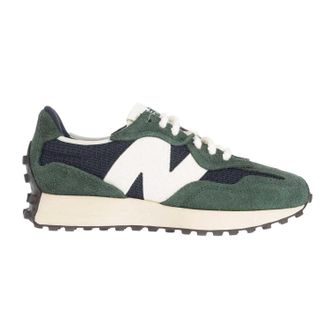New Balance 327 Sneaker f&uuml;r Herren, Wildleder, Keilabsatz (Gr&uuml;n)