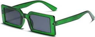 Generic Lunettes De Soleil Carr&eacute;es &Agrave; Petite Monture For Femmes, Sport For Hommes Et, For Lext&eacute;rieur La Conduite(Green)