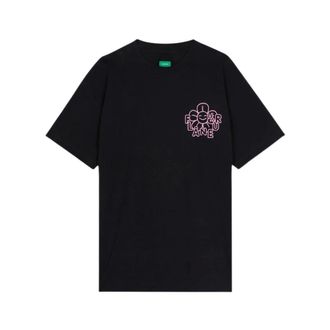 Flaneur Fl&acirc;neur, Homme, Tops, Noir, Taille: L T-shirt Happy Flower