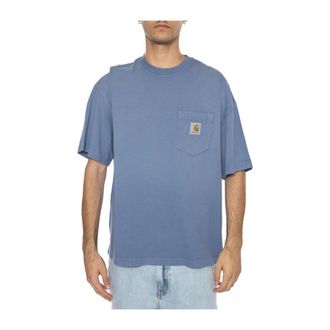 Carhartt Work in Progress Crew Neck T-Shirt - - Tops - Herren - Blau - L