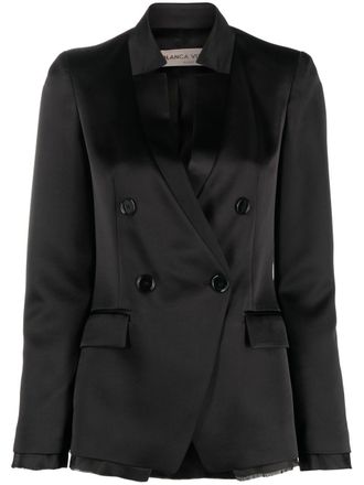 Blanca Vita blazer à boutonnière croisée - Noir