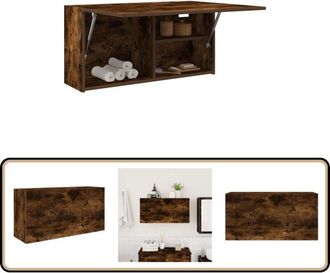 vidaXL Bad-Wandschrank Räuchereiche 80x25x40 cm Holzwerkstoff - Vidaxl