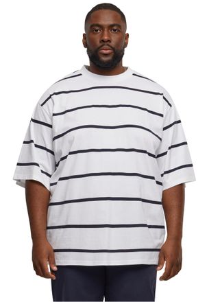 Urban Classics Herren T-Shirt Oversized Sleeve Modern Stripe Tee, Oversized T-Shirt für Männer, gestreift, erhältlich, Größen S-XXL