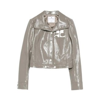 Courrèges Damen, Jacken, Grau, XSGröße