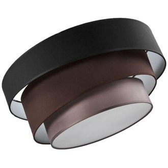 Lindby Lindby - Plafonnier Tissu &agrave; intensit&eacute; variable Melia en textile pour salon & salle &agrave; manger